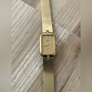 Seiko | Accessories | Lassale Seiko Ladies Watch Rare Vintage Genuine Diamonds Gold Tone ...